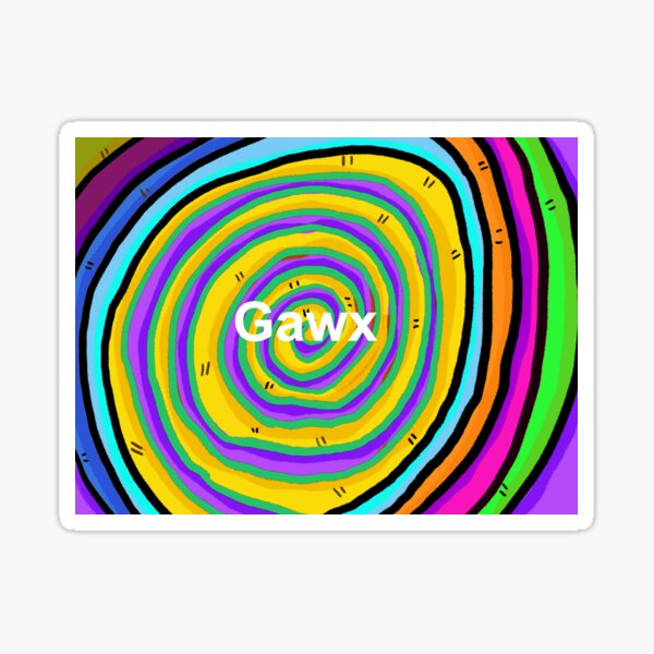 "gawx redbubble poster" Sticker for Sale by SarinaGounden | Redbubble
