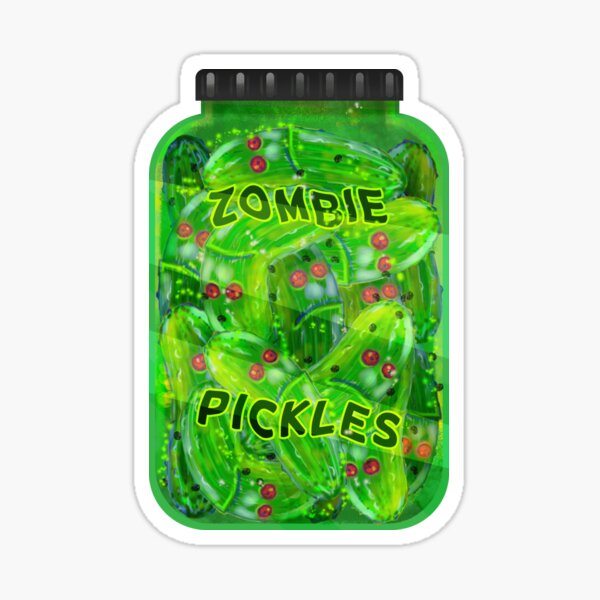 "Zombie Pickles" Sticker for Sale by Theinkpirate | Redbubble