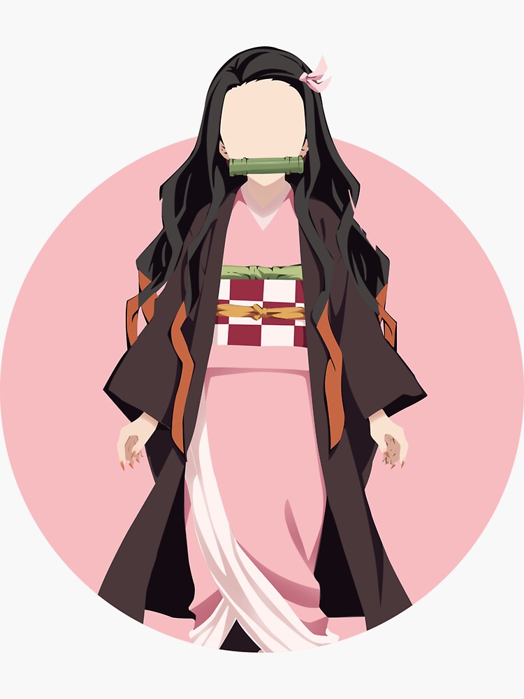 Pegatina «Nezuko Kamado de Kimetsu no Yaiba (Demon Slayer)» de Marurou ...