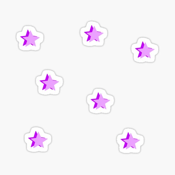 " purple stars sticker pack" Sticker for Sale by dottiebear | Redbubble