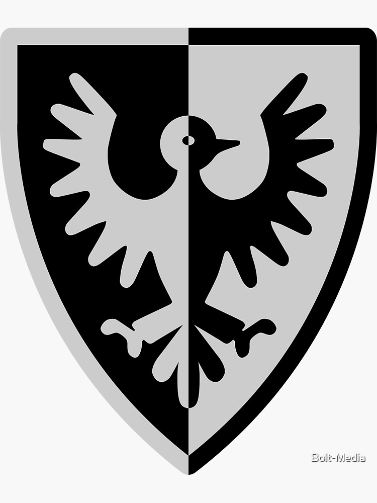"Black Falcon Shield / Logo" Sticker for Sale by Bolt-Media | Redbubble