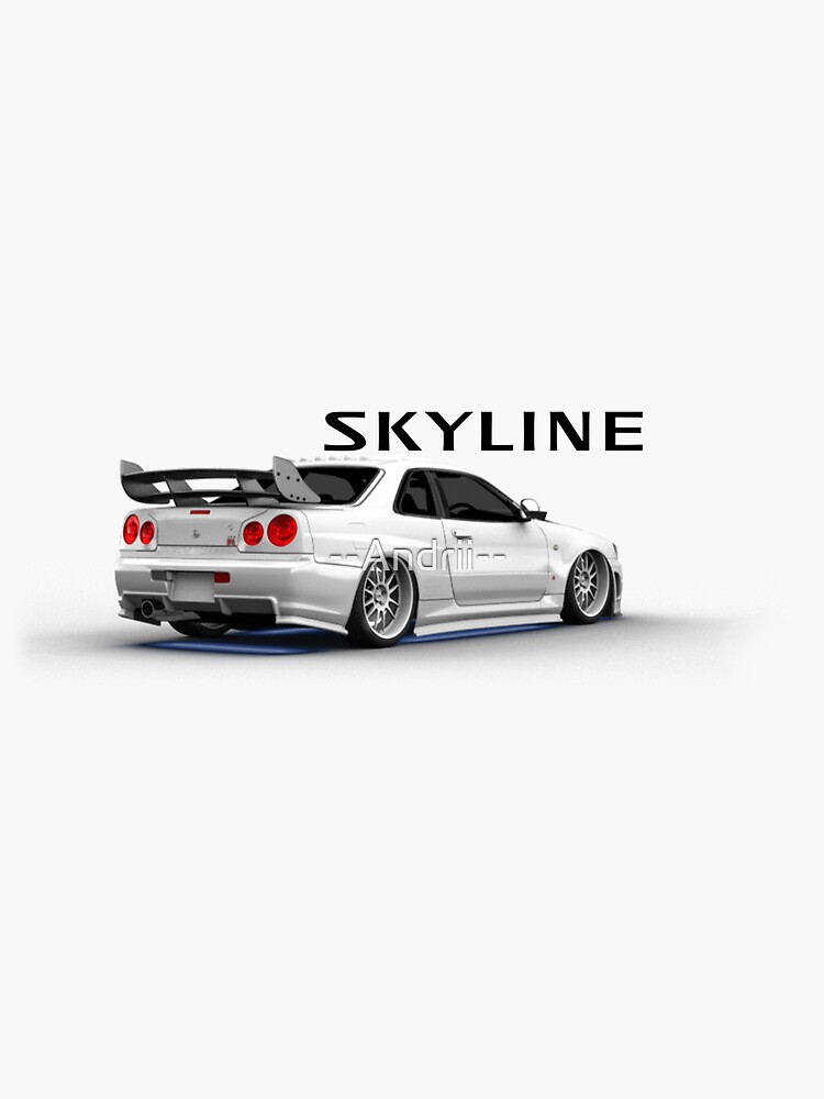"nissan skyline" Sticker by --Andrii-- | Redbubble