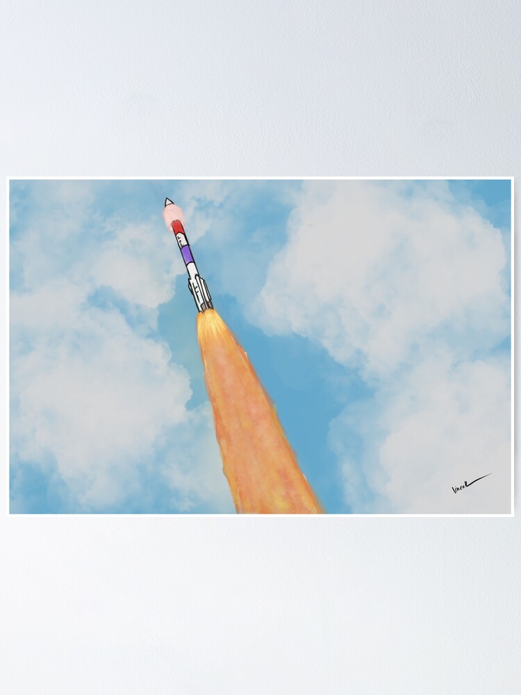 "GSLV MARK 3 ISRO LAUNCH" Poster by Cooldesignmaker | Redbubble