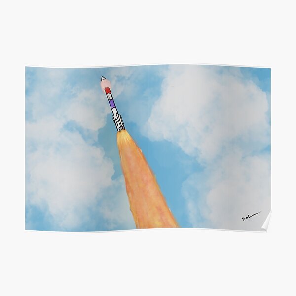 "GSLV MARK 3 ISRO LAUNCH" Poster by Cooldesignmaker | Redbubble