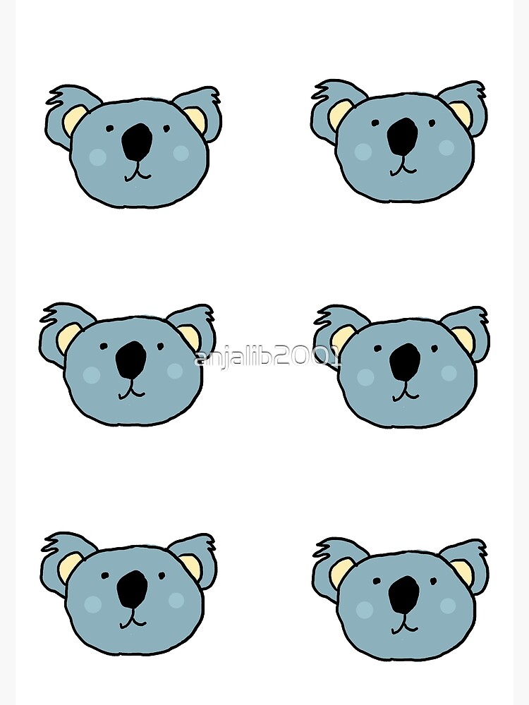 "koala sticker pack" Poster for Sale by anjalib2001 | Redbubble