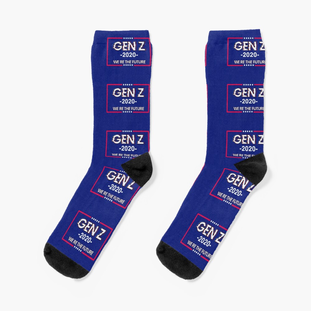 "Gen Z ‘we’re the future’ flag" Socks by JennaFully | Redbubble