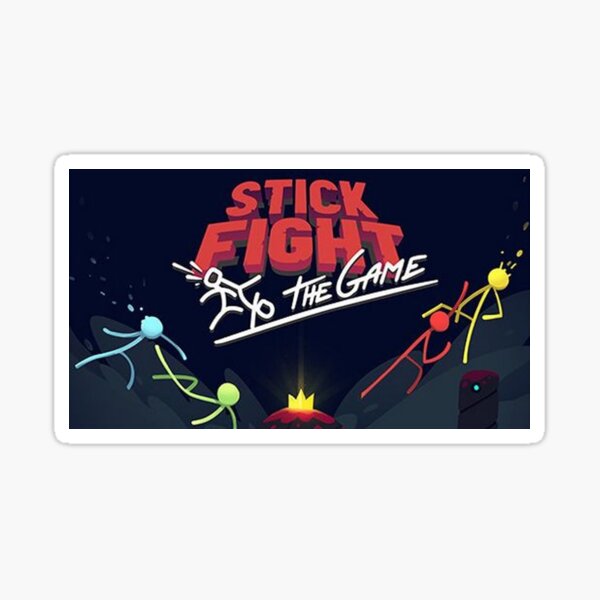 "Stick Fight Poster" Sticker by denalstonk | Redbubble