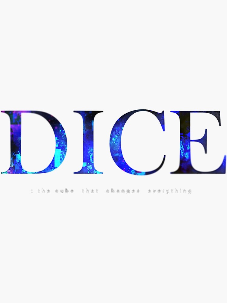 "Dice logo T-Shirt " Sticker by NinjaAway | Redbubble