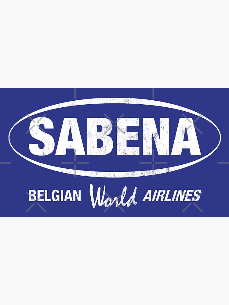 "Sabena Belgian World Airlines Vintage Logo" Sticker for Sale by Mitch ...