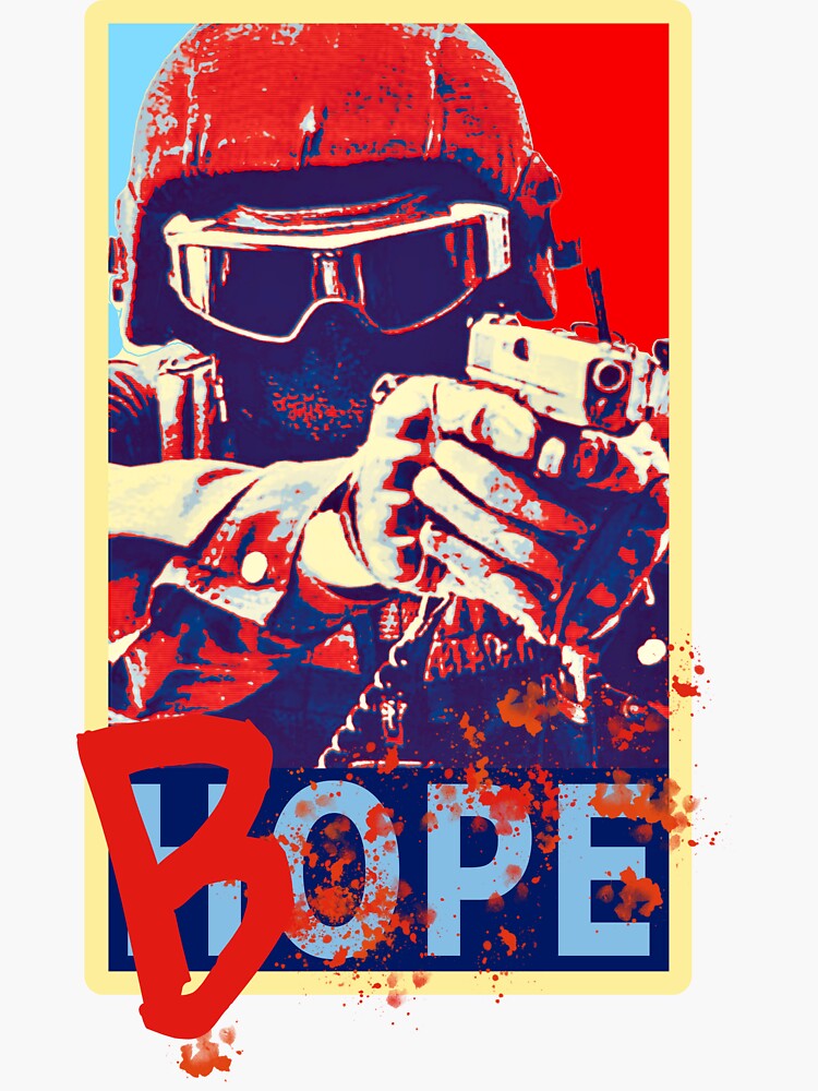 "BOPE Tribute HOPE Parody In Shepard Fairey Style" Sticker for Sale by ...