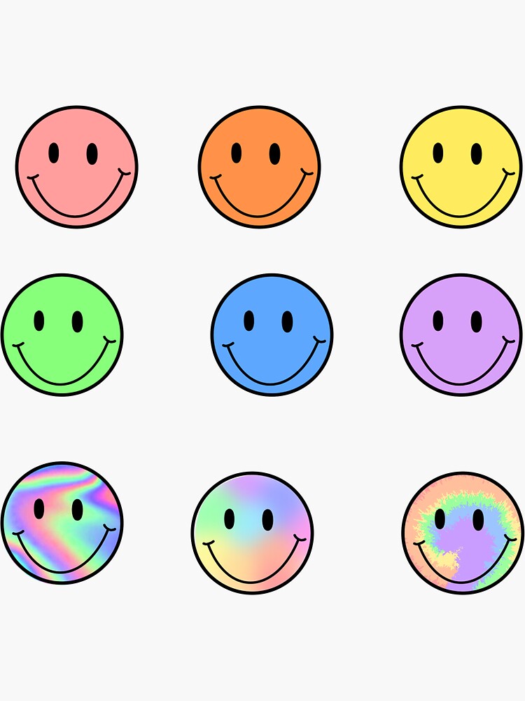 "Smiley Face Pack " Sticker by Stickersbyceci | Redbubble