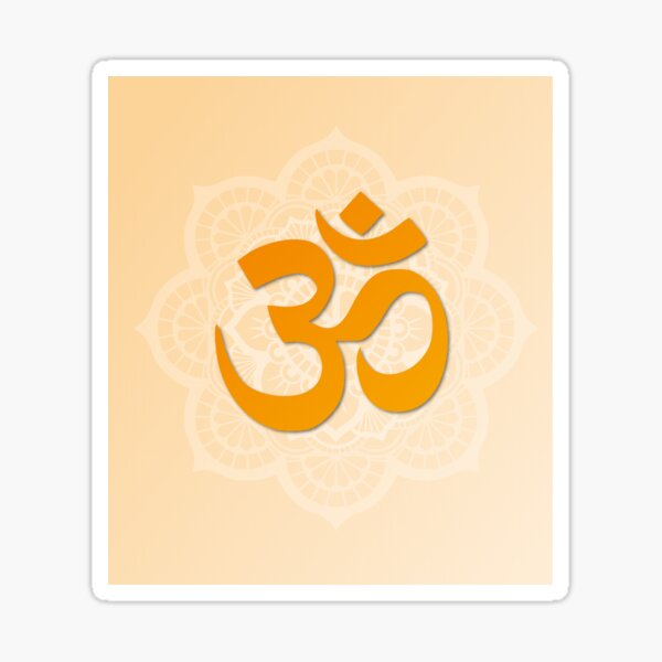 "Om sign " Sticker for Sale by rcsmit | Redbubble