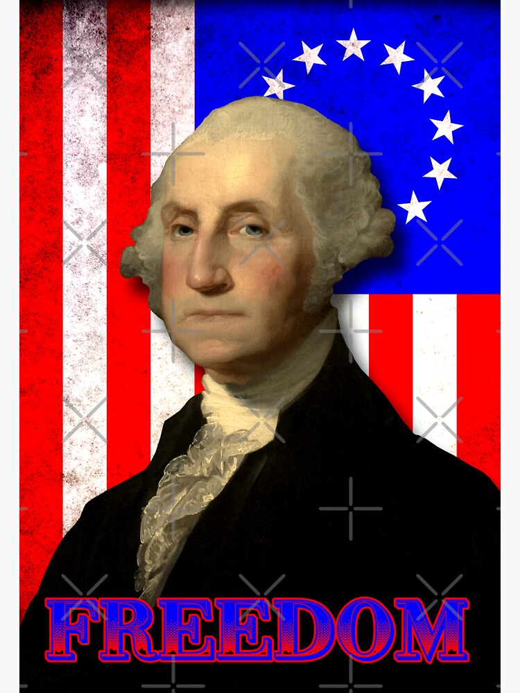 "Founding Fathers - George Washington" Sticker by heldesign | Redbubble