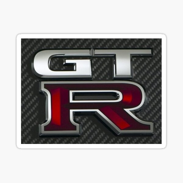 "Gtr logo" Sticker for Sale by Carguylife | Redbubble