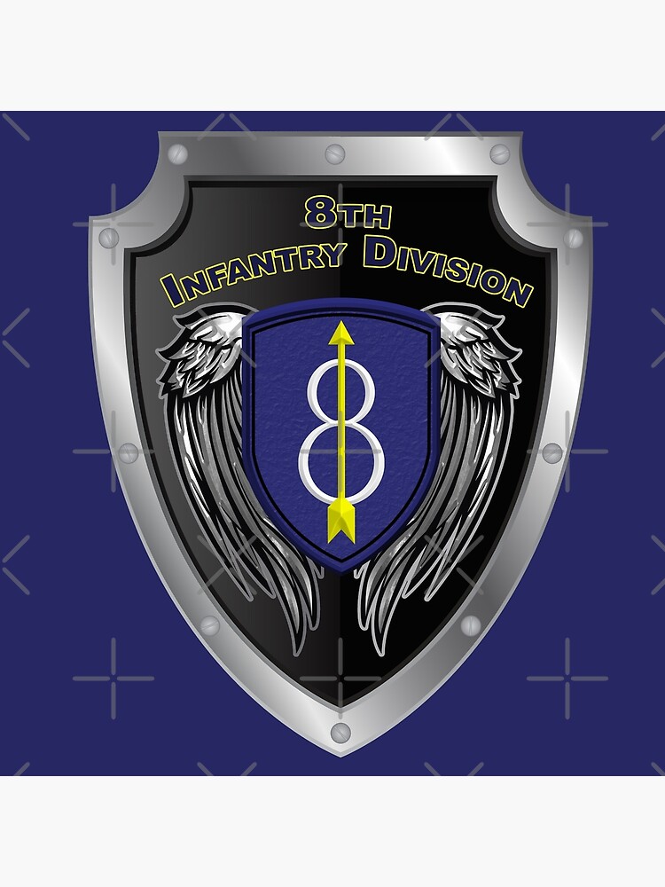 "8th Infantry Division “Pathfinder” Shield" Poster for Sale by ...