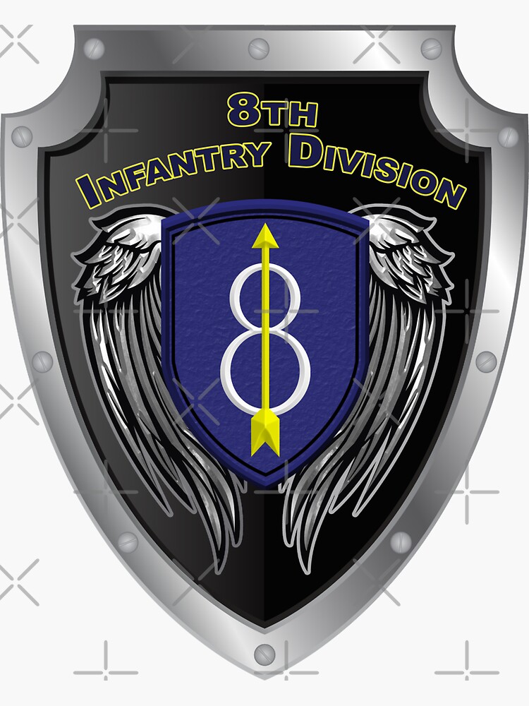 "8th Infantry Division “Pathfinder” Shield" Sticker by SoldierAlways ...