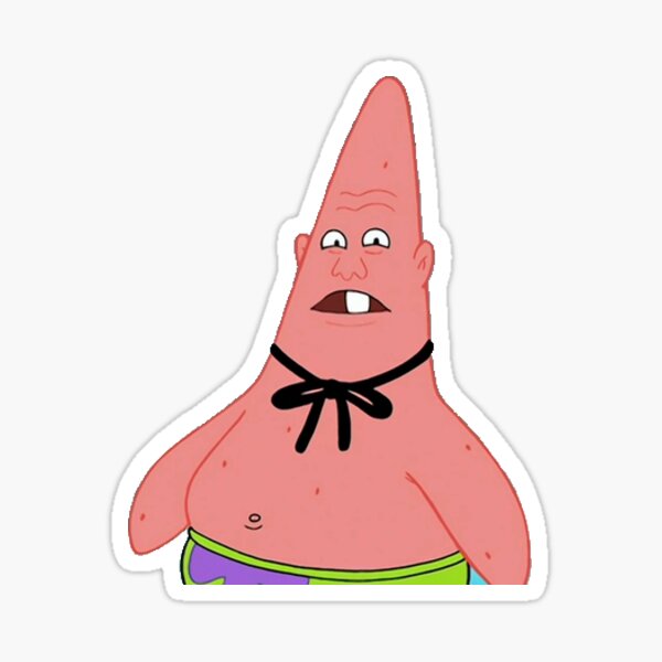 "Patrick Pinhead Larry meme sticker" Sticker for Sale by TotalBubble ...