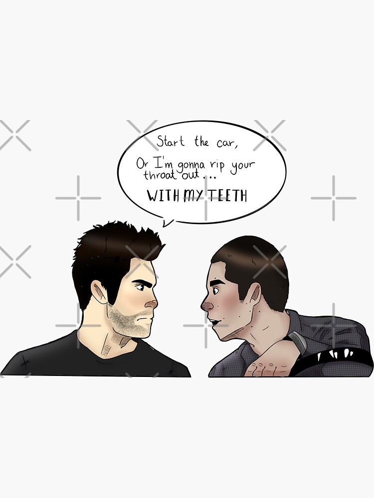 "Sterek" Sticker for Sale by Nekoirene-24 | Redbubble