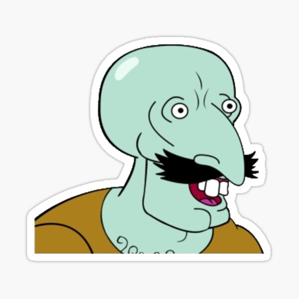 "Handsome Squidward meme sticker" Sticker for Sale by TotalBubble ...