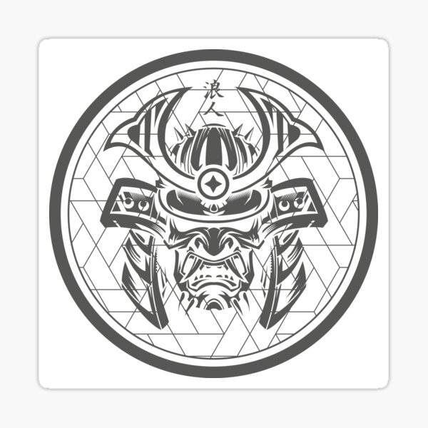 "Ronin Japanese Samurai the masterless Warrior" Sticker by RoninShop ...