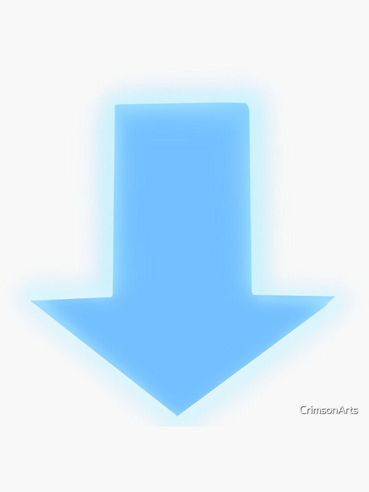 "Avatar arrow logo with glow " Sticker by CrimsonArts | Redbubble