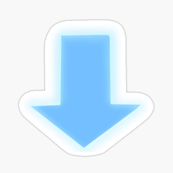 "Avatar arrow logo with glow " Sticker by CrimsonArts | Redbubble