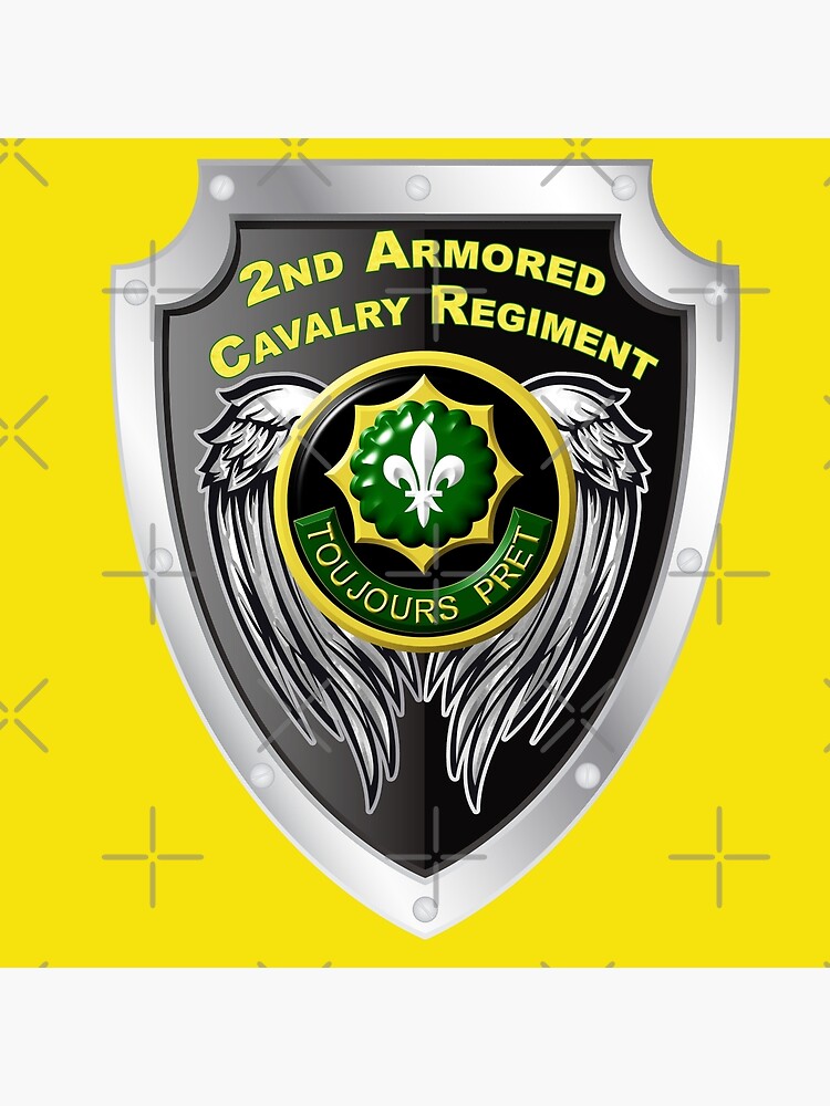 "2nd Armored Cavalry Regiment " Canvas Print by SoldierAlways | Redbubble