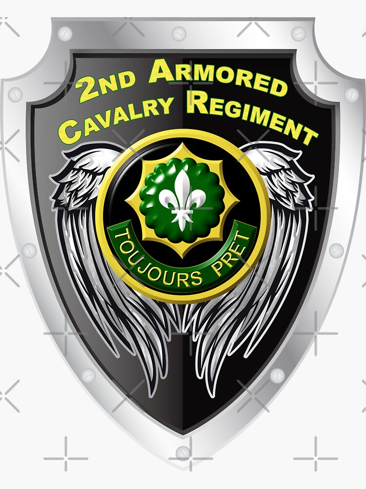 "2nd Armored Cavalry Regiment " Sticker by SoldierAlways | Redbubble