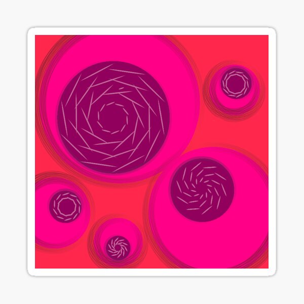 "Pink Bubble Design" Sticker for Sale by WerronMa | Redbubble