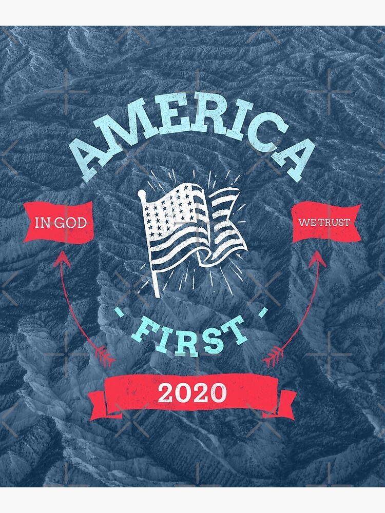 "America First Flag" Poster by OceanHarmony | Redbubble