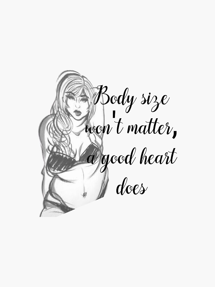 "No to body shaming" Sticker for Sale by ValleJhonna | Redbubble