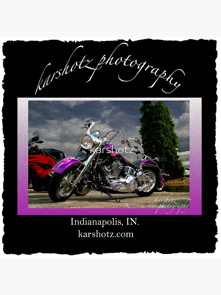 "Harley Davidson Purple Bike" Sticker for Sale by karshotz | Redbubble