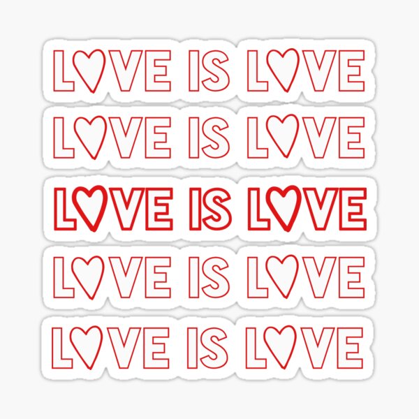 " Love is Love Sticker pack" Sticker for Sale by MishieDenise | Redbubble