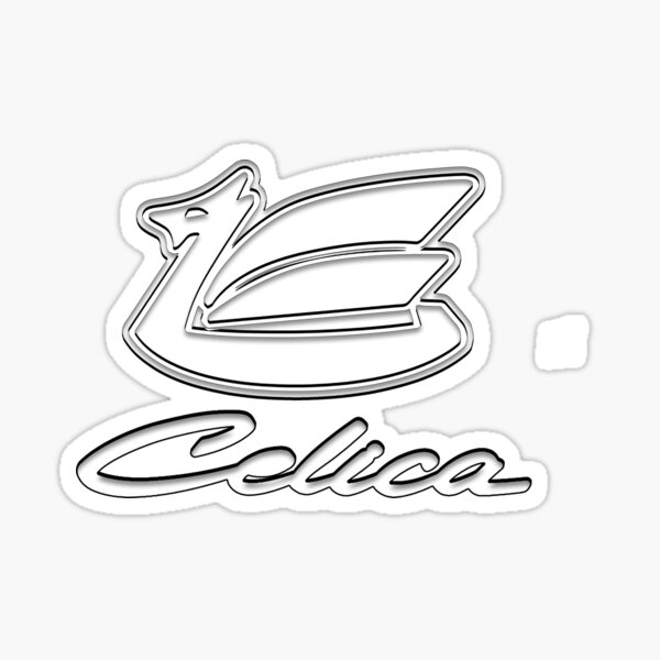 "Toyota Celica Logo" Sticker for Sale by lithoman2 | Redbubble