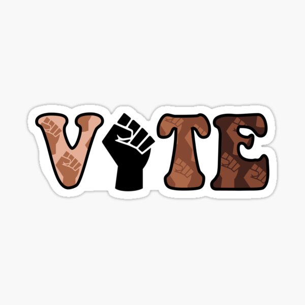 "VOTE- Skin tones and blm fist" Sticker for Sale by Jeandabean | Redbubble