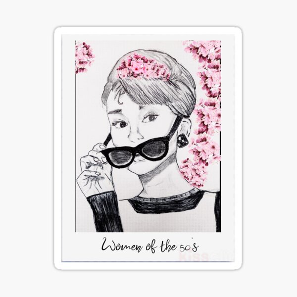 "Women of the 50's" Sticker for Sale by Artcapturingart | Redbubble