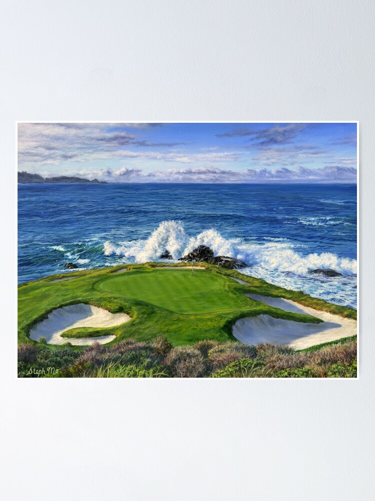 "Pebble Beach" Poster for Sale by Steph Moraca | Redbubble