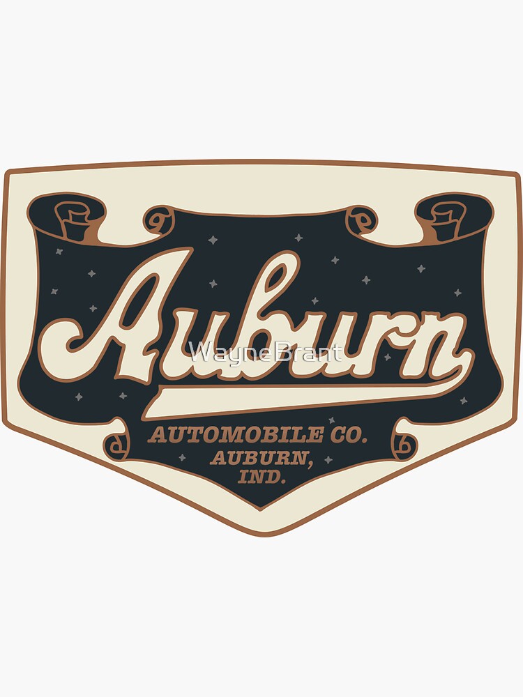 "Auburn Automobiles Logo" Sticker for Sale by WayneBrant | Redbubble