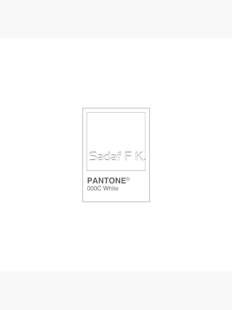 "Pantone White 000C Minimal" Pin for Sale by Sadaf F K. | Redbubble