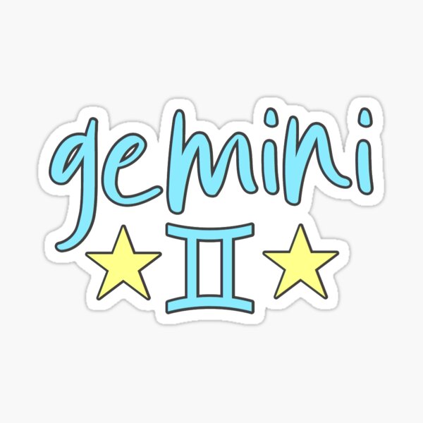 "Gemini" Sticker by snking | Redbubble