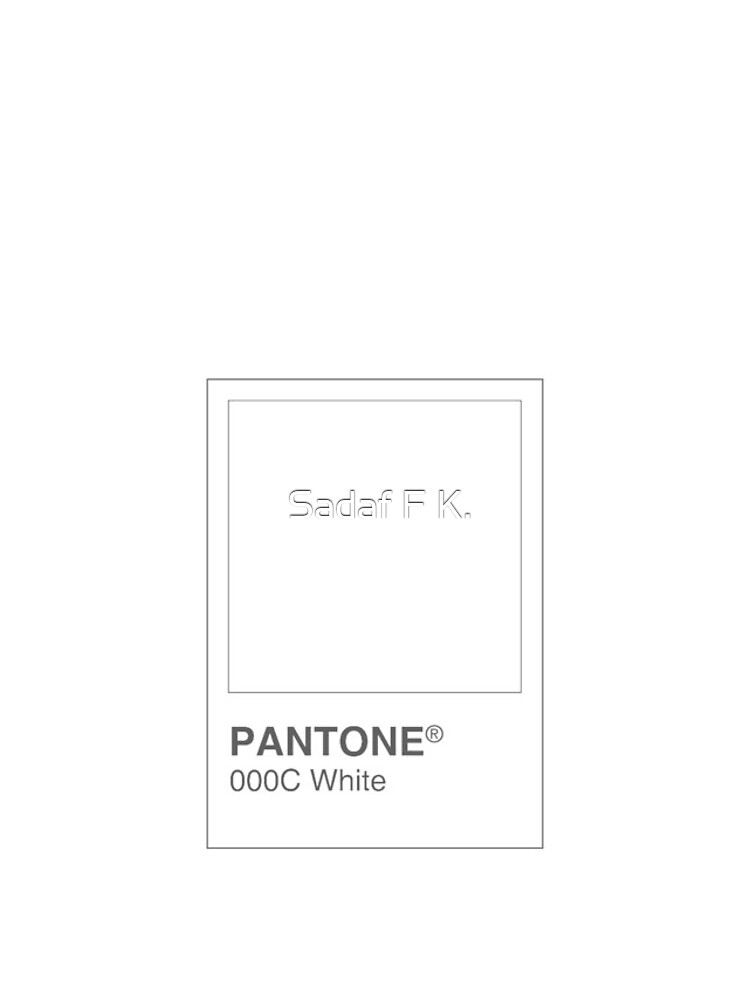 "Pantone White 000C Minimal" iPhone Case for Sale by sadaffk | Redbubble