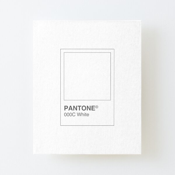 "Pantone White 000C Minimal" Mounted Print for Sale by sadaffk | Redbubble