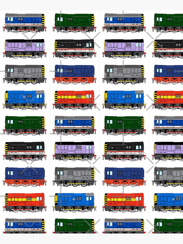 "Class 08 Diesel Shunters British Railways Print" Apron for Sale by ...