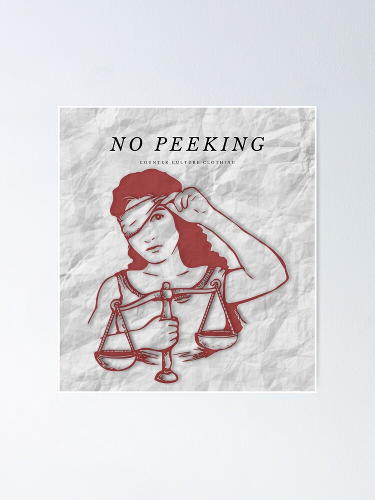 "No peeking " Poster by zwilks | Redbubble