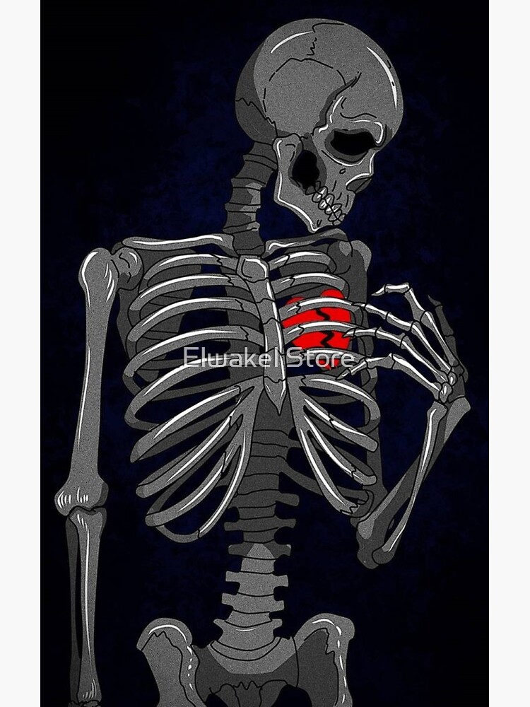 "broken heart skeleton" Canvas Print for Sale by Elwakel Store | Redbubble