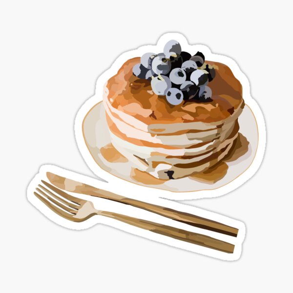 "Pancakes" Sticker for Sale by Drawingsbydraz | Redbubble