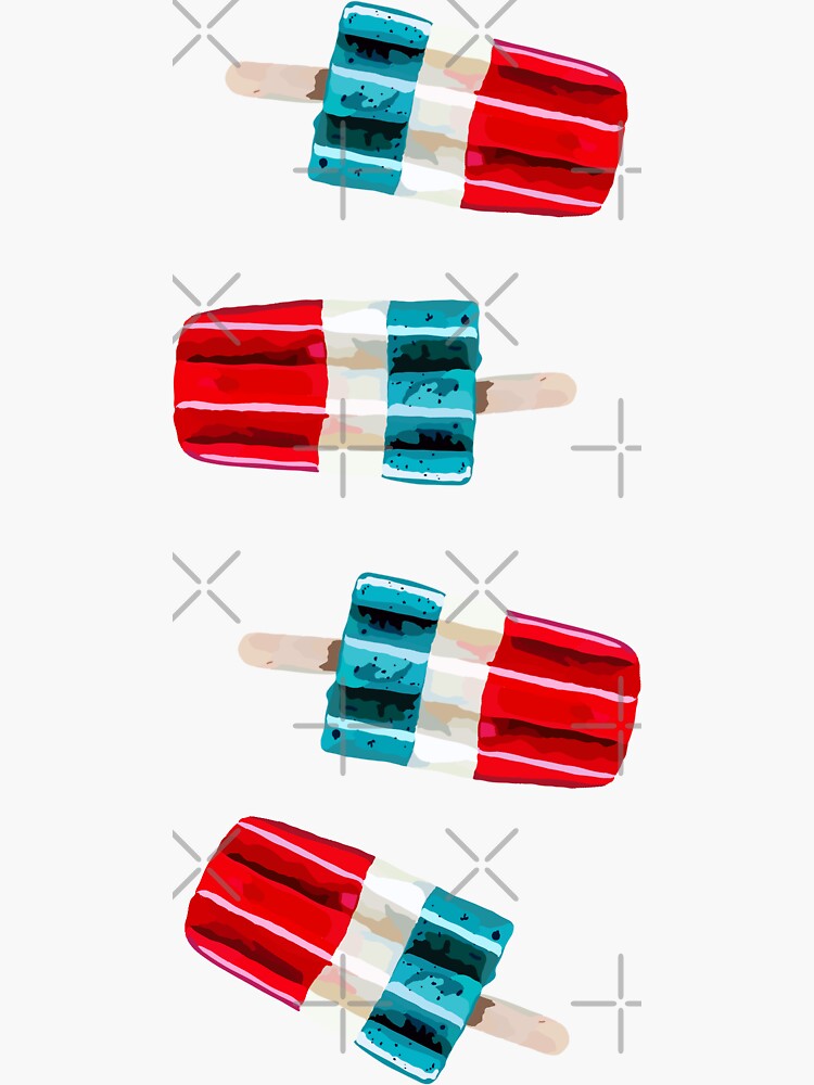 "Popsicles" Sticker by Drawingsbydraz | Redbubble