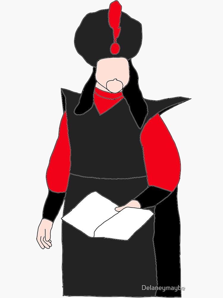 Pegatina «Twisted StarKid Royal Vizier Jafar De Dibujos Animados» de ...