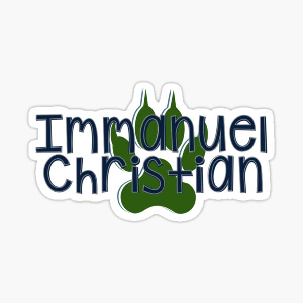 "Immanuel Christian with paw" Sticker for Sale by aaskewphoto | Redbubble