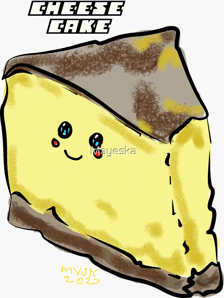 "Cheesecake" Sticker by Mayeska | Redbubble